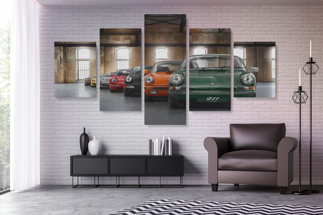 Porsche Sport Fan Car 911 Canvas Wall Art Print. High Quality Free ...