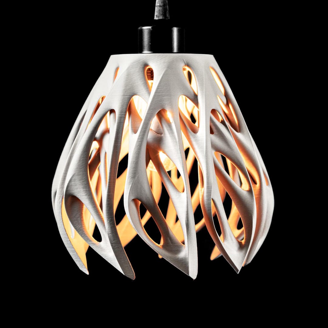 3D Printed Pendant Light: Modern Geometric Hanging Lamp Shade - Etsy