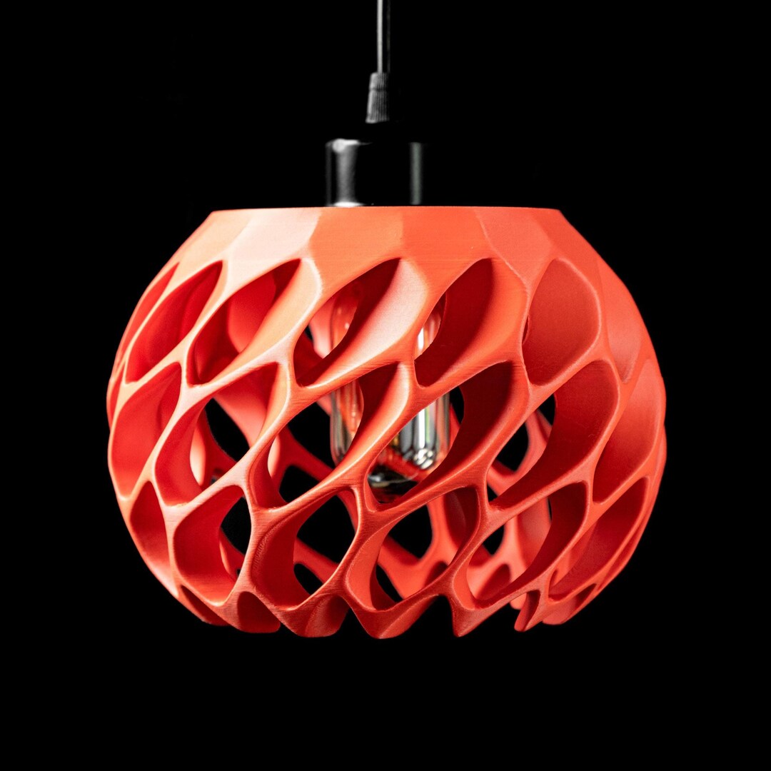 3D Printed Pendant Lamp: Modern Geometric Hanging Light - Etsy