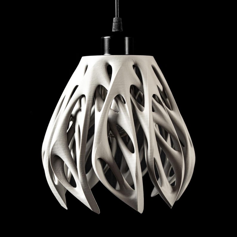 3D Printed Pendant Light: Modern Geometric Hanging Lamp Shade - Etsy