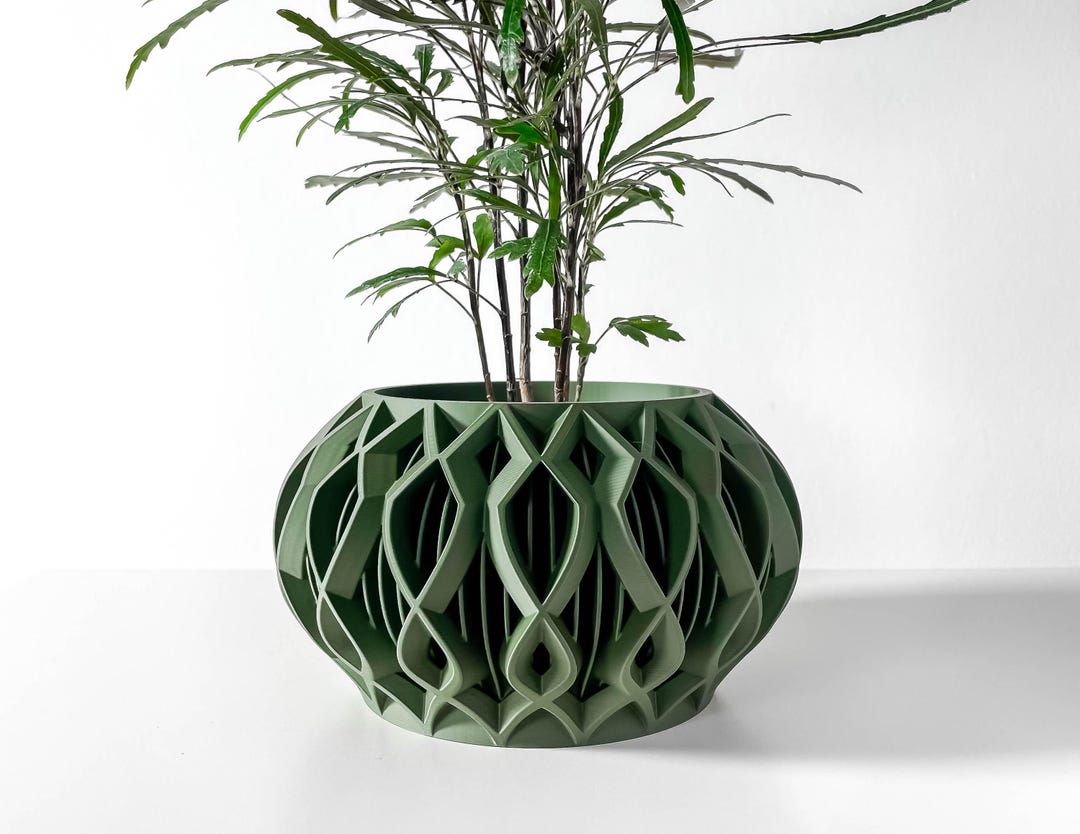 Octa Planter: 3D Printed Indoor Gardening Pot With Drainage - Etsy