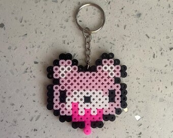 Blinged Out Gloomy Bear Paw Keychain Perler! - Etsy