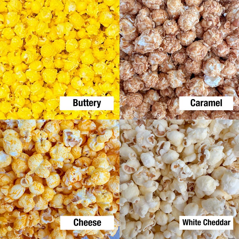 Popcorn Party Favor Sample Pack: 8 Flavors, Gluten-free Treat Bags - Etsy
