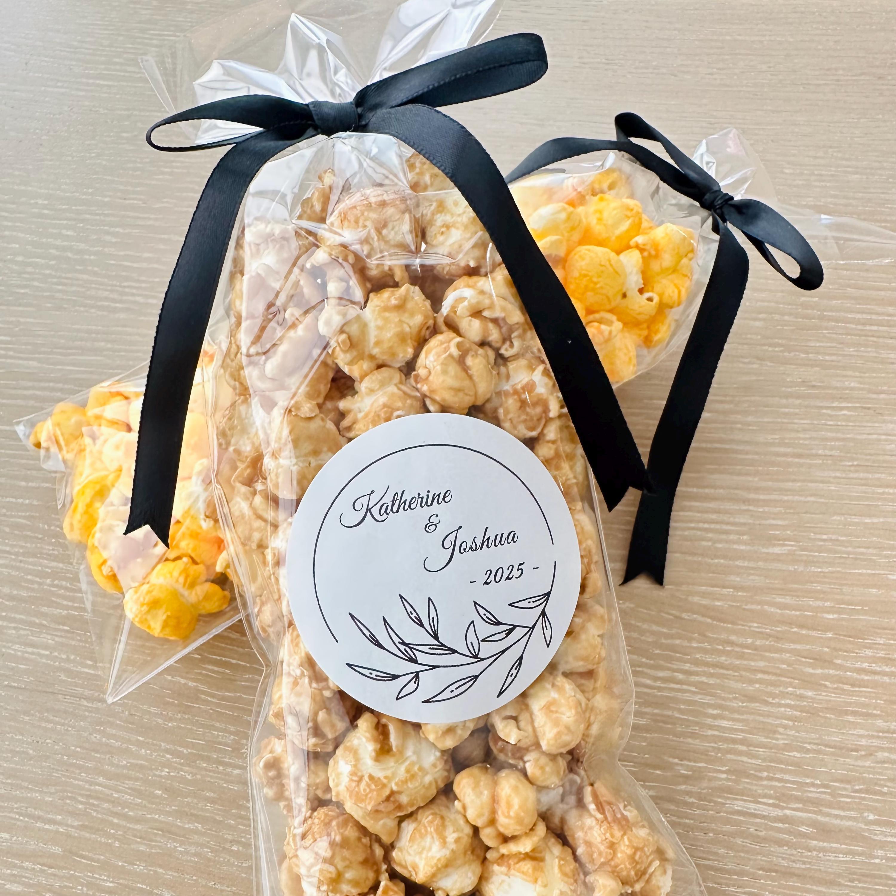 Gourmet Popcorn Wedding Favors: Personalized Treat Bags, Gluten-free - Etsy