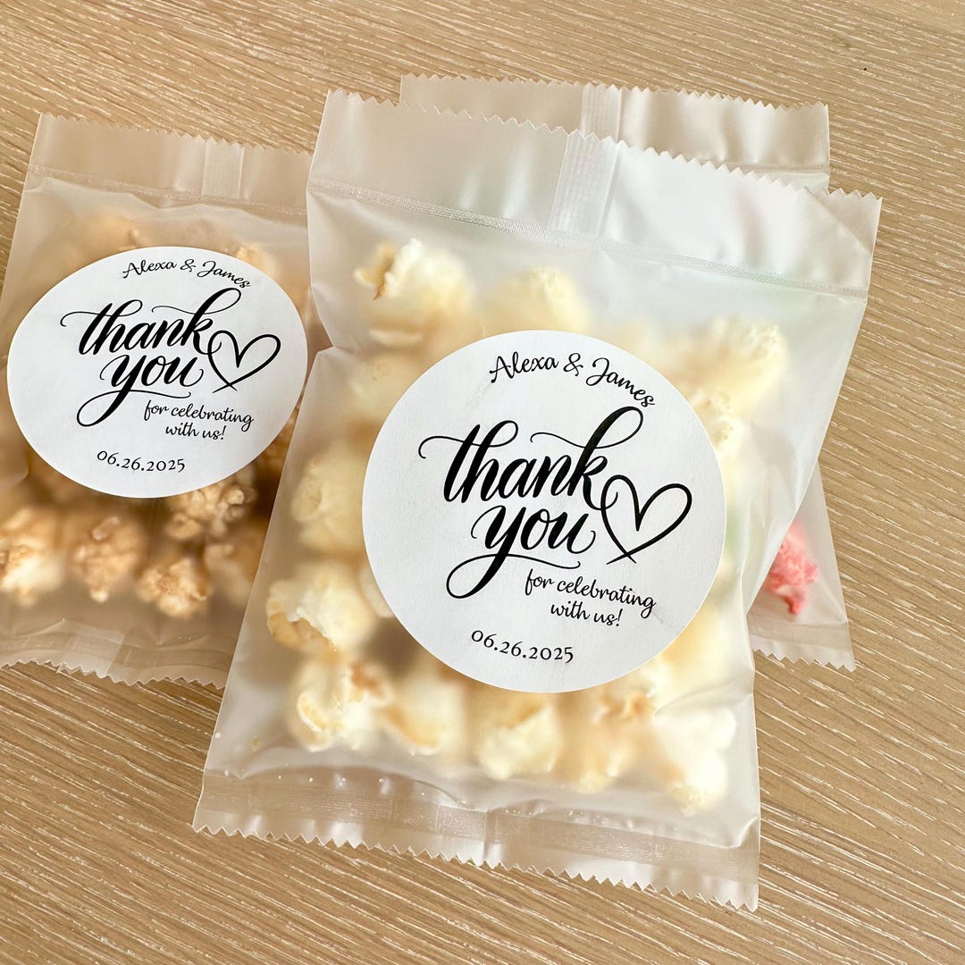 Custom Gourmet Popcorn Wedding Favors: Personalized Party Treat - Etsy