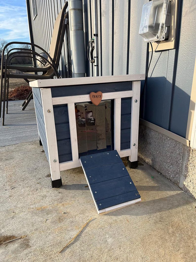 Outdoor Cat House | Weatherproof Wooden Hutch for Cats, Rabbits & Small ...
