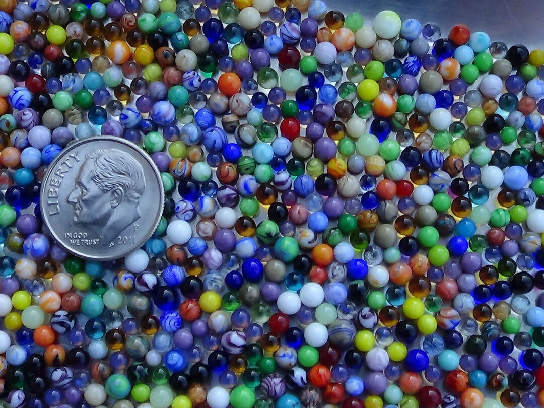 500 Miniature Glass Marbles by Rebecca Hooper - Etsy