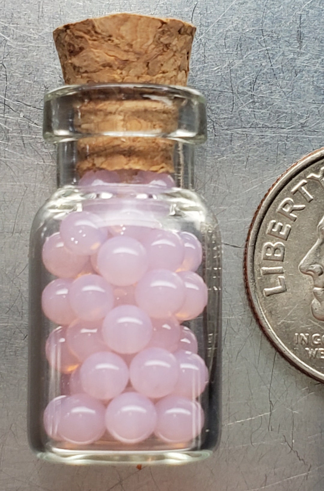About 40 Miniature Glass Marbles by Rebecca Hooper (rare Pink Glass See ...