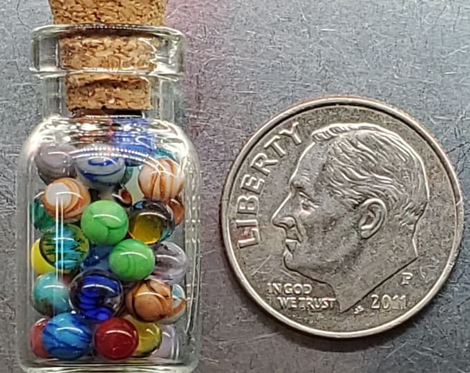 About 40 Miniature Glass Marbles by J. R. and Rebecca Hooper - Etsy