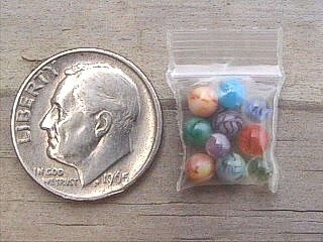 10 Miniature Glass Marbles by J. R. and Rebecca Hooper - Etsy