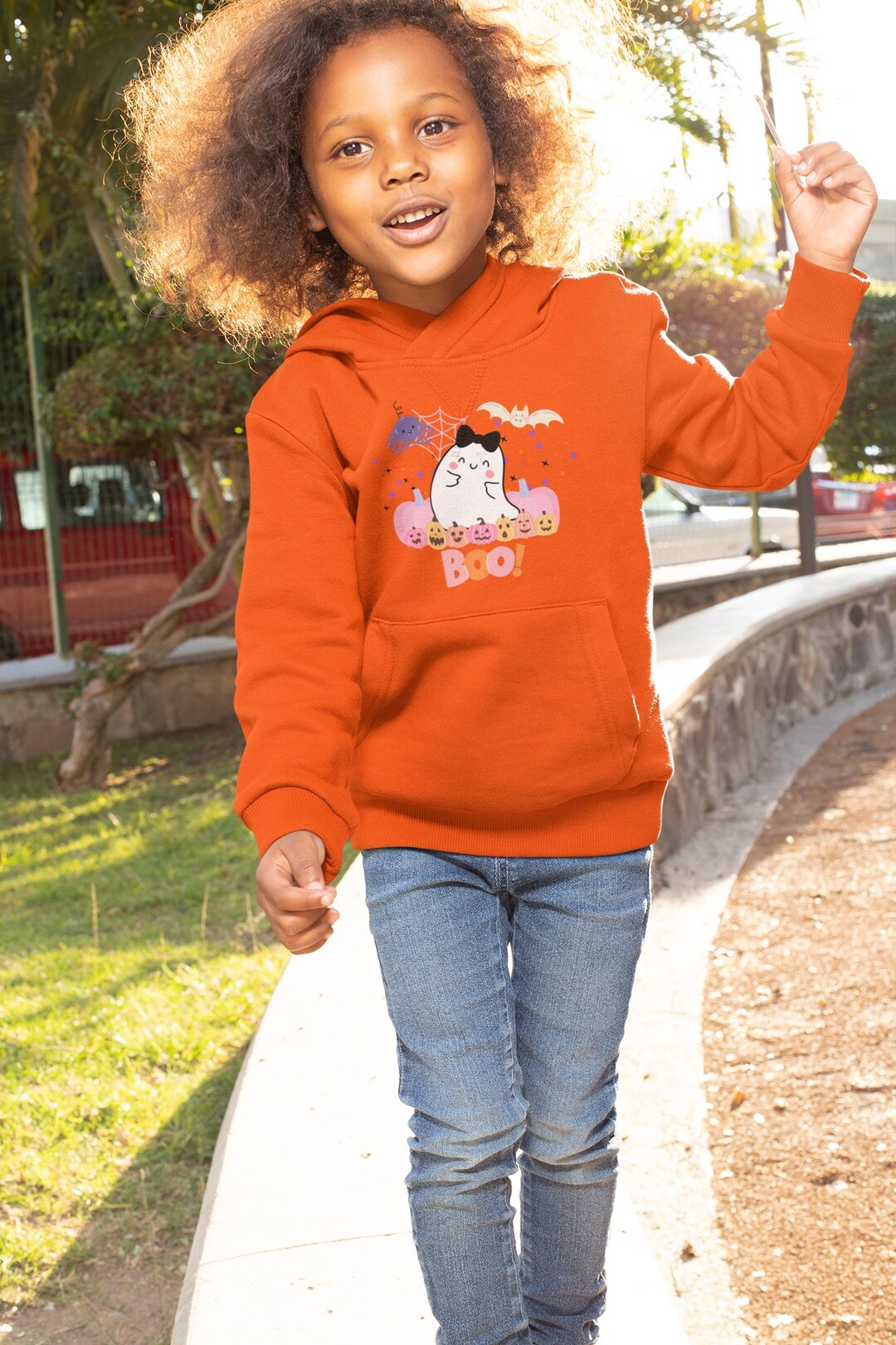Youth Ghost Boo Hoodie: Halloween Kids Sweatshirt - Etsy