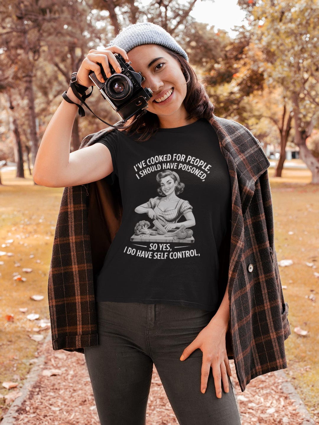 Retro Funny Cooking Comfort Color Shirt, "i've Cooked for People ...