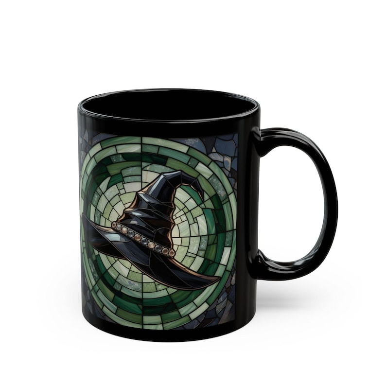For Good Stained Glass Good Witch Bad Witch Coffee Mug, Defy Gravity ...
