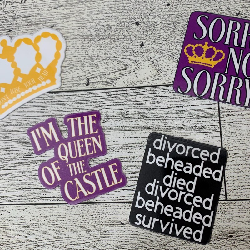Six the Musical Stickers - Etsy