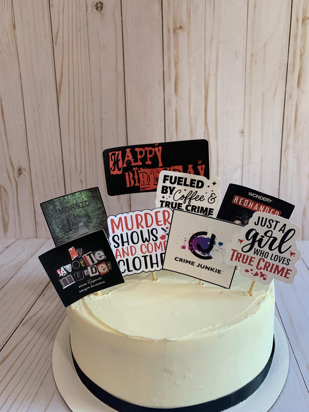 True Crime Podcast Cake Topper Set. Customize Your Fav Podcasts ...