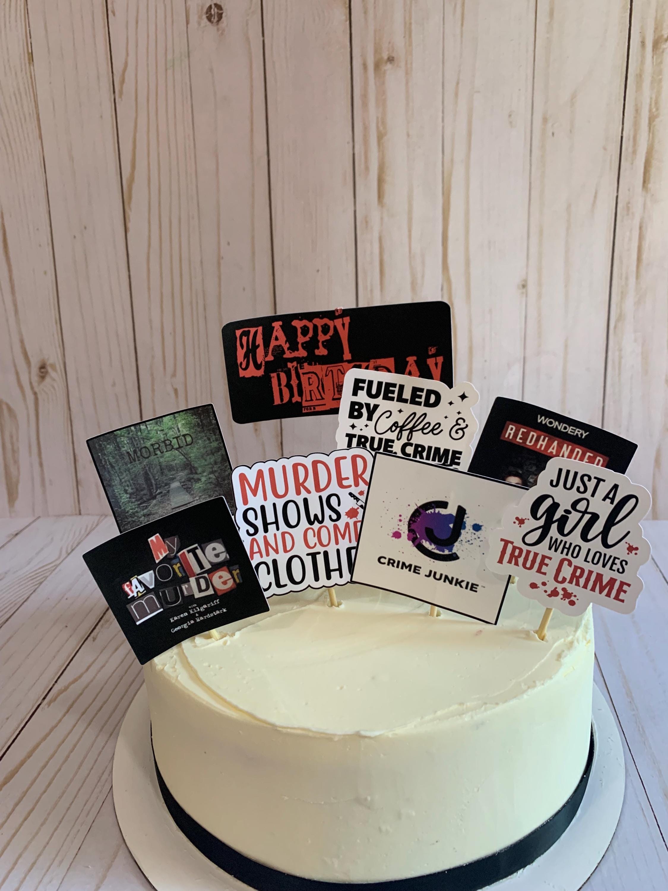 Murder Scene Birthday Cake