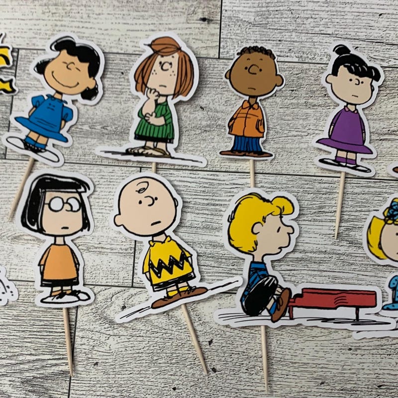 Snoopy Cupcake Toppers - Etsy