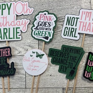 Defying Gravity: Glinda and Elphaba Cake Topper Set. Customize Birthday ...