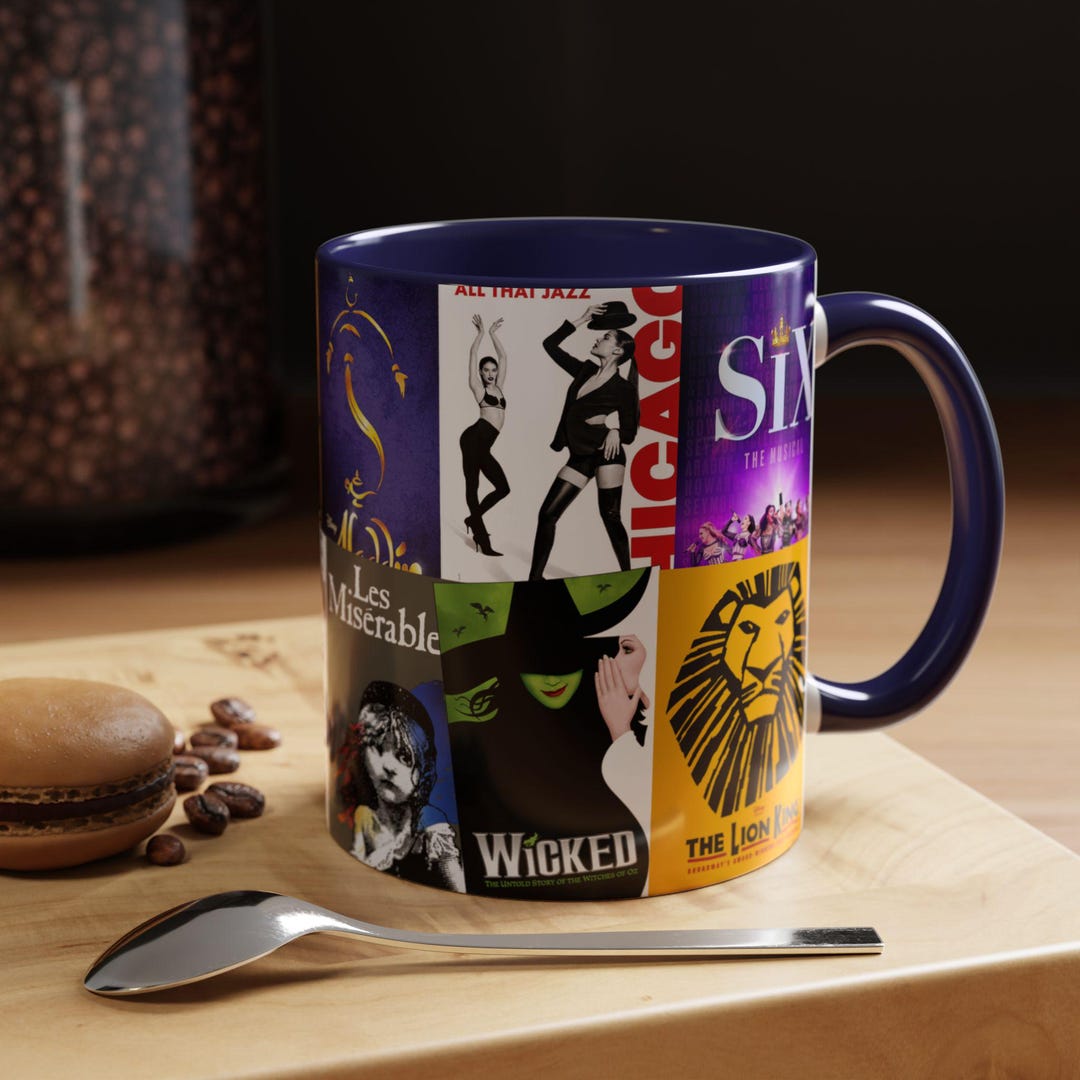 Custom Broadway Musical Collage Accent Coffee Mug - Etsy