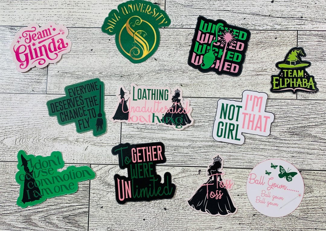 Defy Gravity Sticker Set (11). All Stickers Included. - Etsy