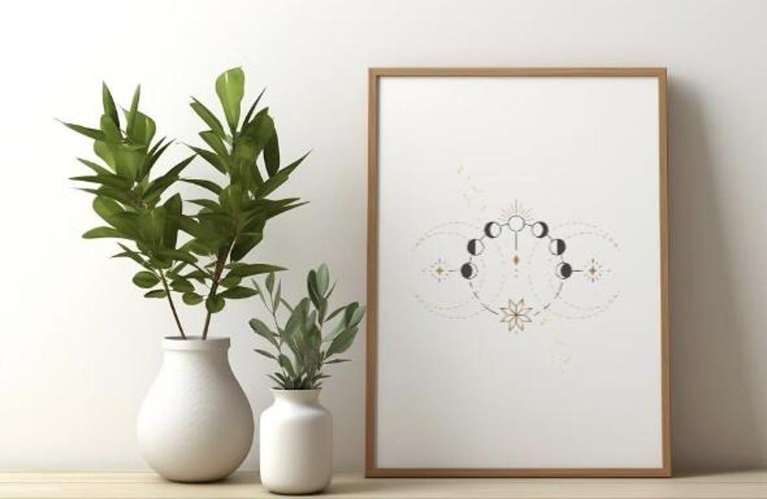 Celestial Print PNG Download. Great for Shirts, Totes, Prints, Etc - Etsy