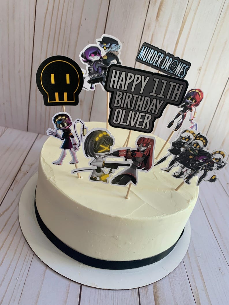 Drones Cake Topper Set. Customize Birthday Message. - Etsy