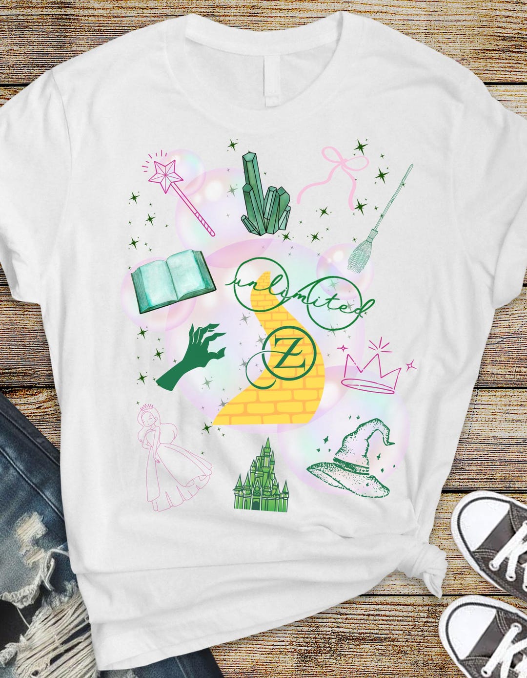 Wicked Inspired Doodle Design PNG File. Unlimited, Defying Gravity ...