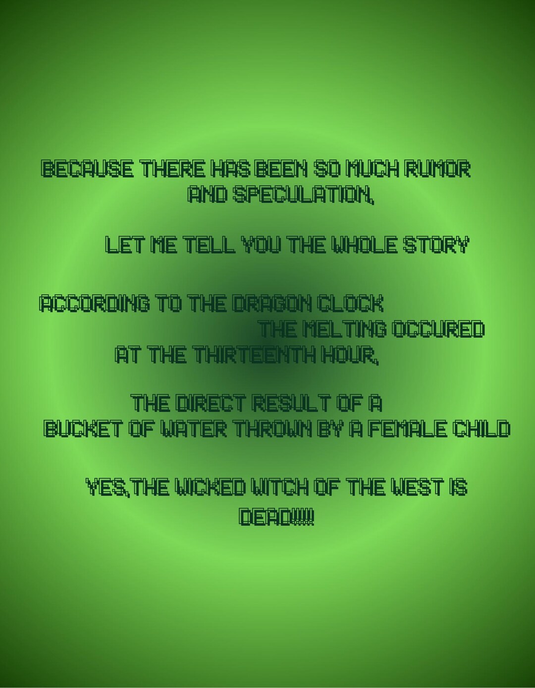 The Wicked Witch is Dead Speech, PNG File. Customizable,editable ...