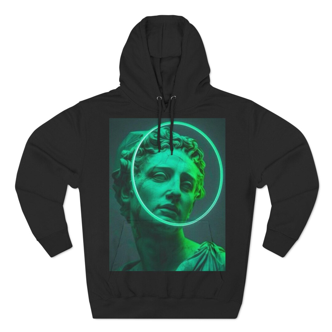 Colorful Decorative Sculpture Hoodie, Vibrant Artistic Sweatshirt ...