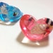 Vintage Plastic Heart Rings With Seashells Inside DEADSTOCK - Etsy