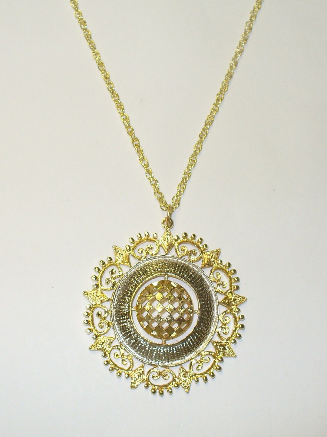 Vintage Round Disco Costume Medallion DEADSTOCK - Etsy