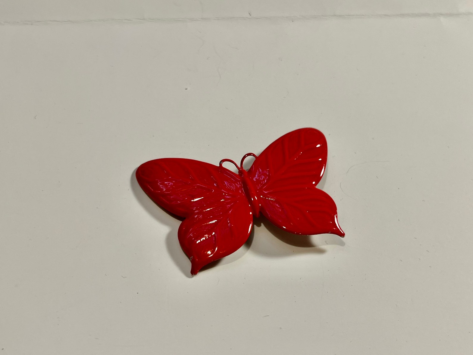 Vintage 1980s Bright Red Butterfly Hair Clip Barrette - Etsy