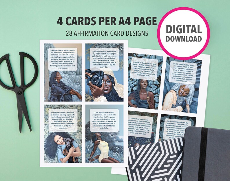 Printable Positive Affirmation Cards Abundance Affirmation Cards for ...