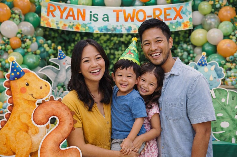 Toby the T-rex Dinosaur Birthday Party Prop | Photo Backdrop - Etsy