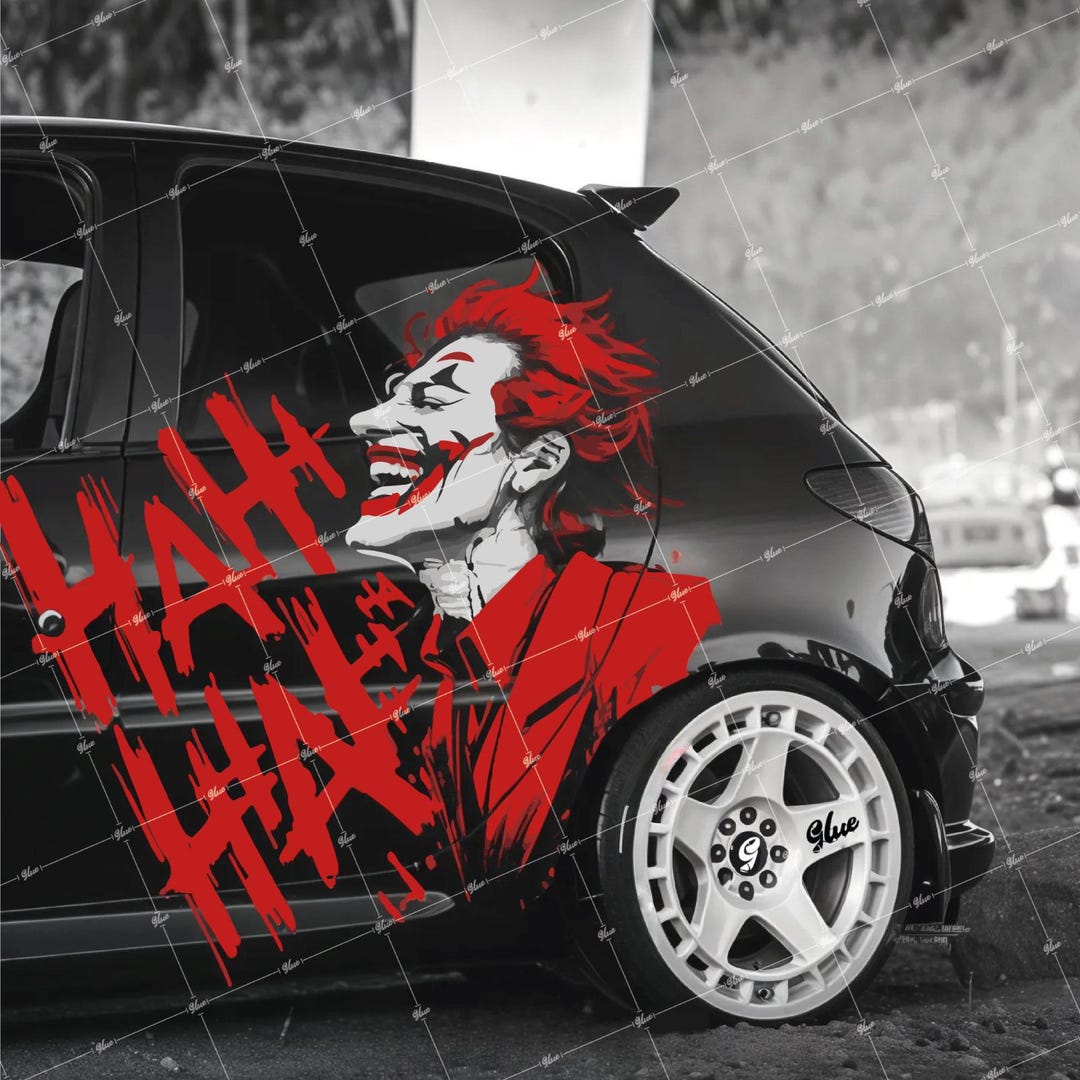 Joker,stickers,wason,pegatina,decal,calcomania,vinyl,wrap,sport Car 2 ...