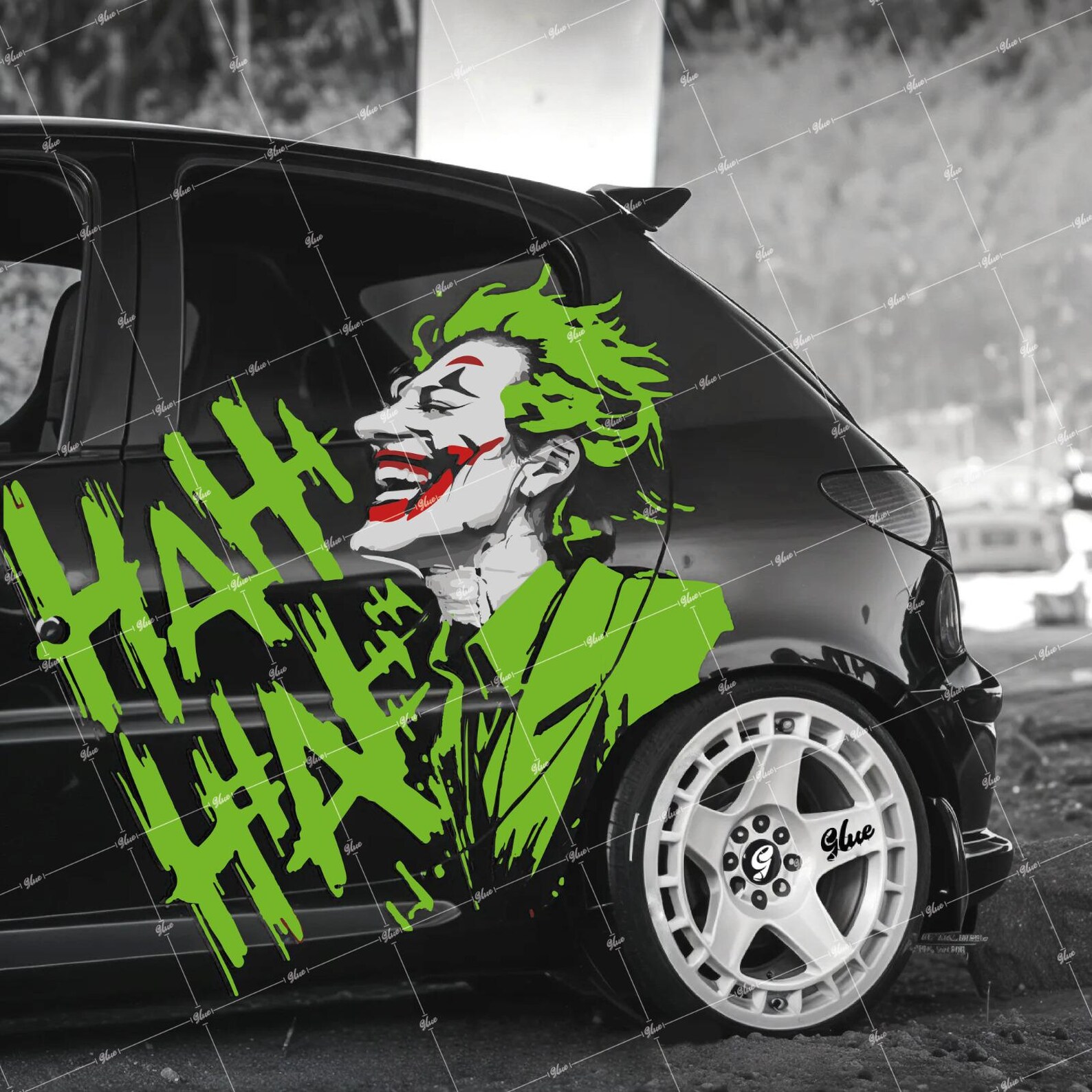 Joker,stickers,wason,pegatina,decal,calcomania,vinyl,wrap,sport Car 2 ...