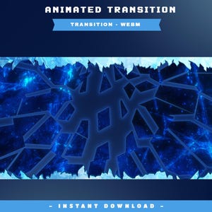 Ice Animated Stream Overlay Package, Blue Ice Theme Overlay, Winter ...