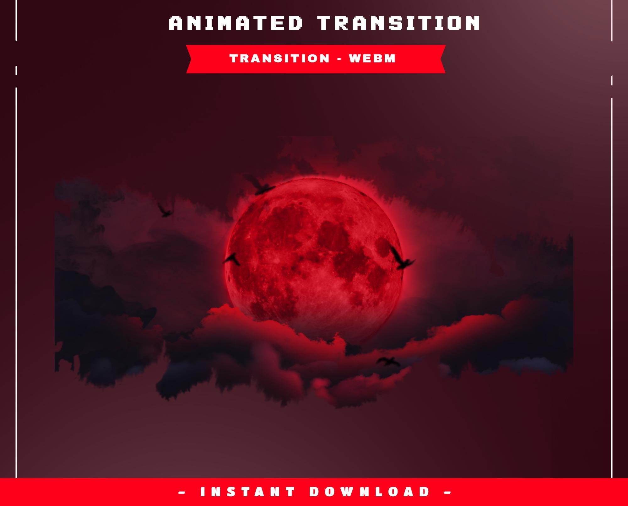 Eclipse Warlord Animated Stream Overlay Package, Animated Dark Vtuber ...