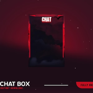 Eclipse Warlord Animated Stream Overlay Package, Animated Dark Vtuber ...