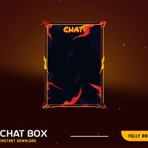 Fire Blast Animated Stream Overlay Package, Gaming Fire Overlay, Red ...