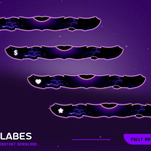 Void Light Animated Stream Overlay Package, Solar Eclipse Art Twitch ...