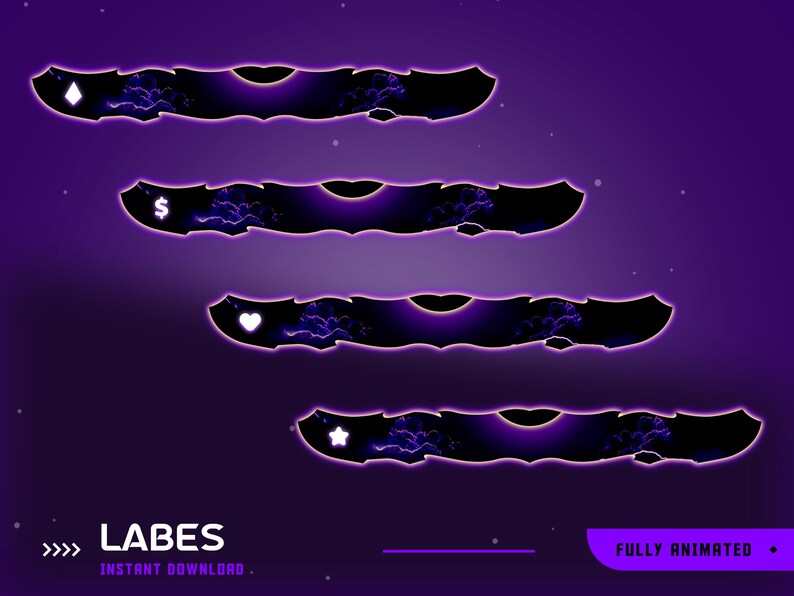 Void Light Animated Stream Overlay Package, Solar Eclipse Art Twitch ...