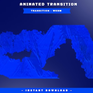 Grain Animated Stream Overlay Package, Dark Blue Overlay Design, Grunge ...