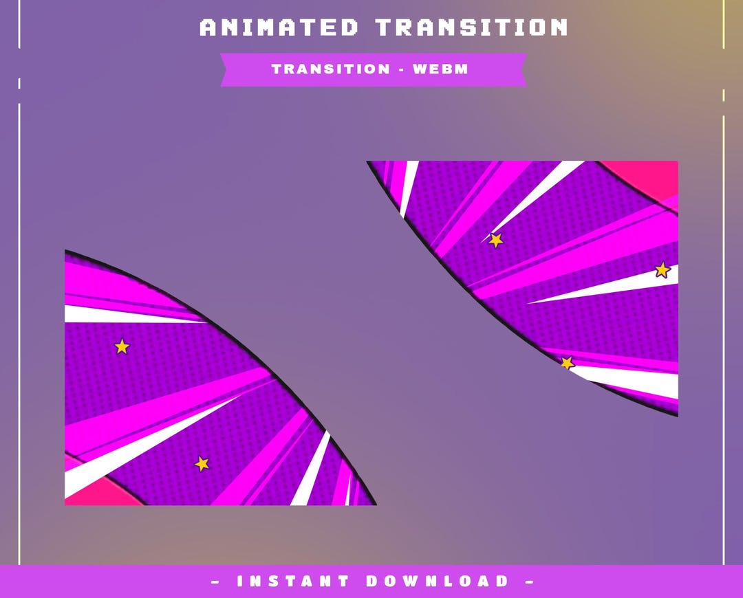 Boom Zap Animated Stinger Transition Overlay Package, Animated Boom Zap ...