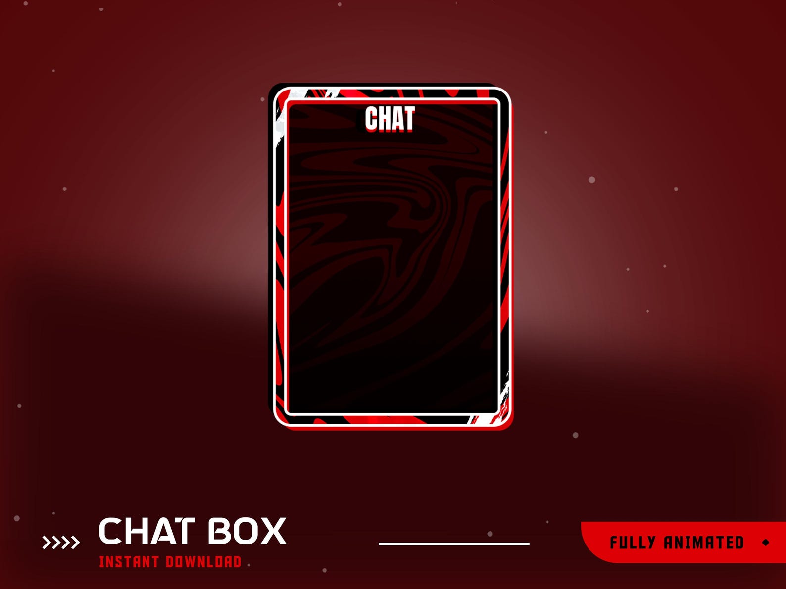 Liquid Animated Stream Overlay Package, Red Black Stream Overlay, Swirl ...