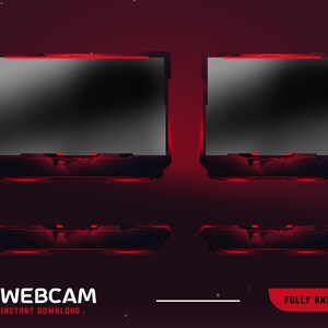 Eclipse Warlord Animated Stream Overlay Package, Animated Dark Vtuber ...