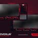 Eclipse Warlord Animated Stream Overlay Package, Animated Dark Vtuber ...