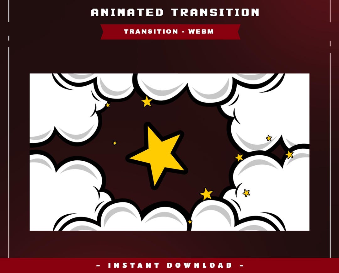 Comic Pop Animated Stinger Transition Overlay Package, Animated Cartoon ...