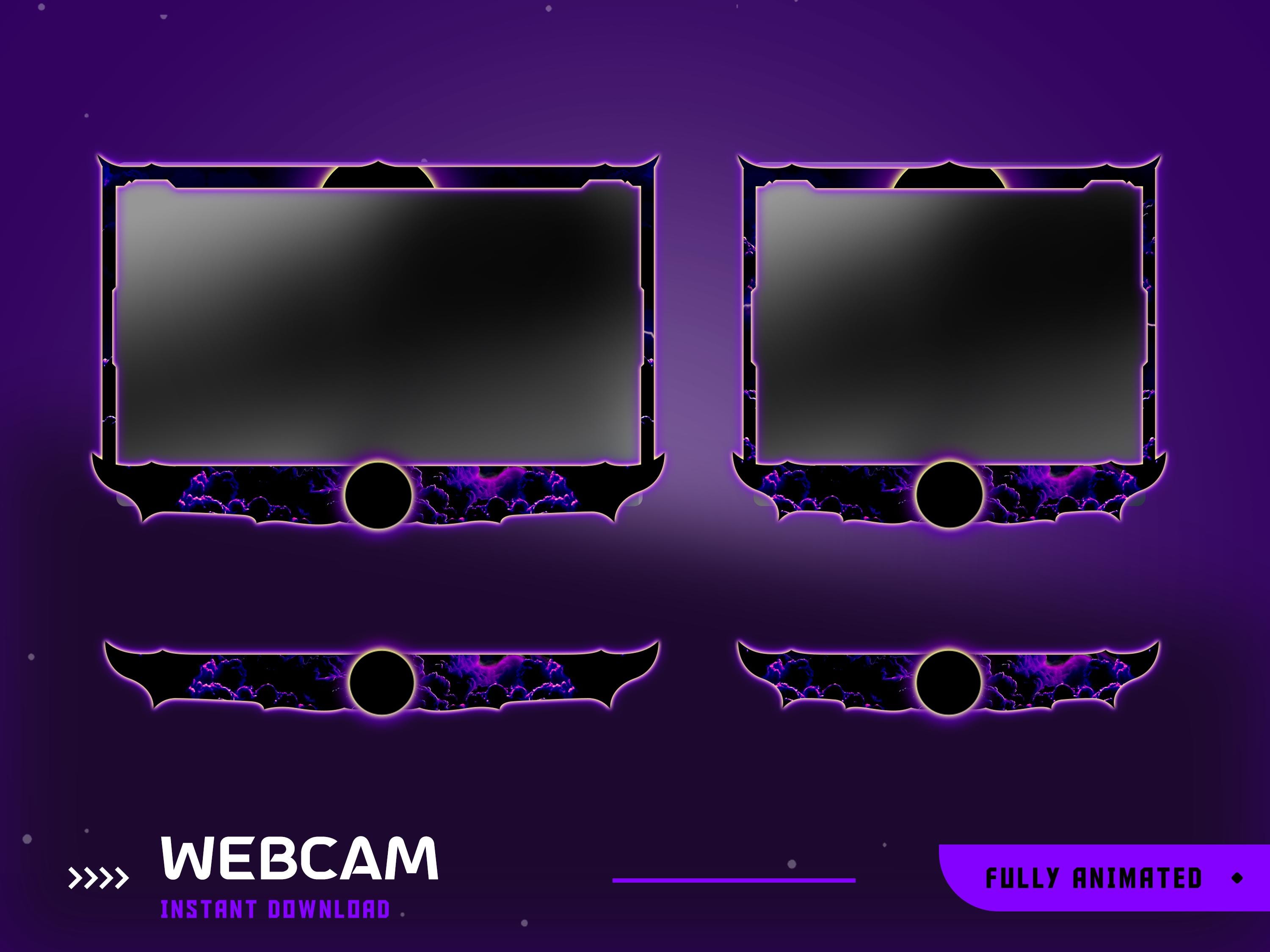 Void Light Animated Stream Overlay Package, Solar Eclipse Art Twitch ...