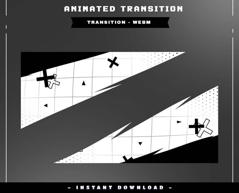Monogrid Animated Stinger Transition Overlay Package, Animated Shape ...